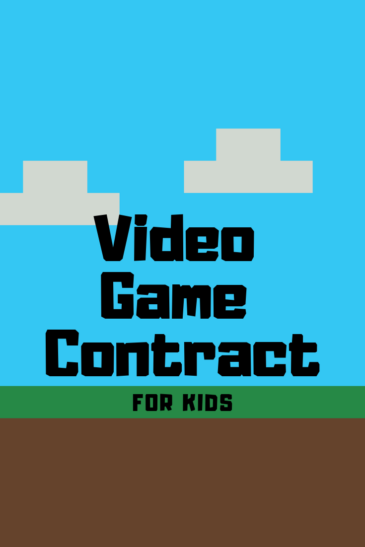 How to Manage Video Game Time for Kids: Create A Contract - B Honest Media